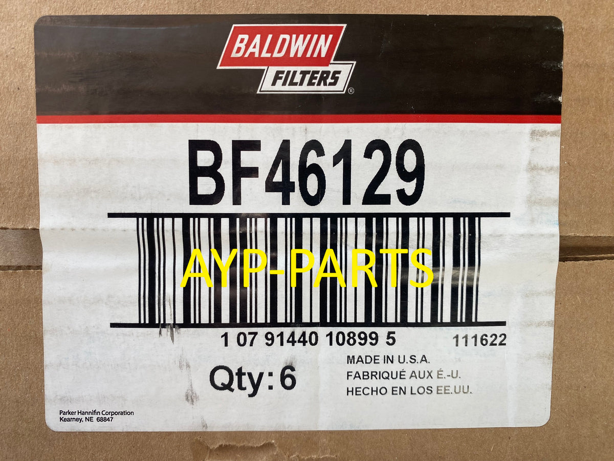 BF46129 (CASE OF 6) BALDWIN FUEL FILTER FF5825NN Upgrade of BF9860 & B ...