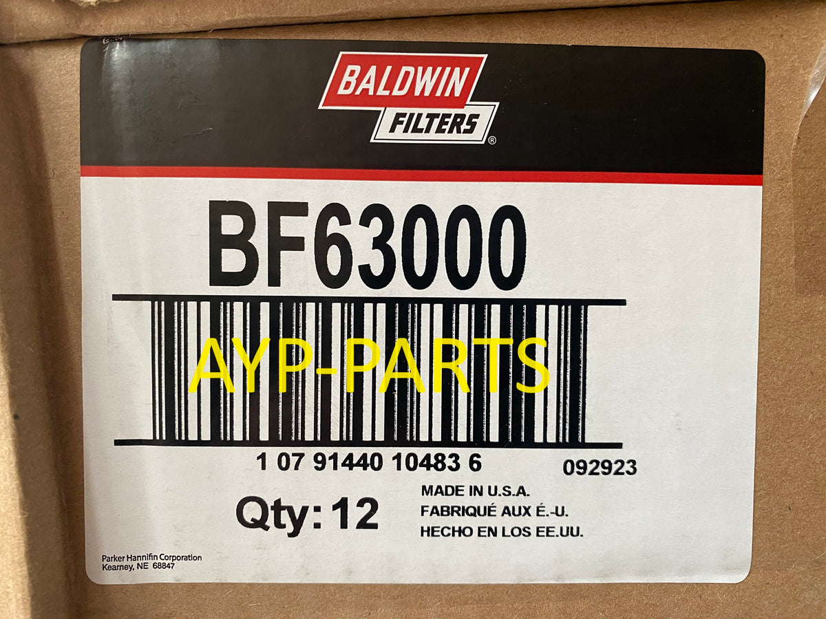 BF63000 (CASE OF 12) BALDWIN FUEL FILTER FF63054NN Freightliner Intern ...