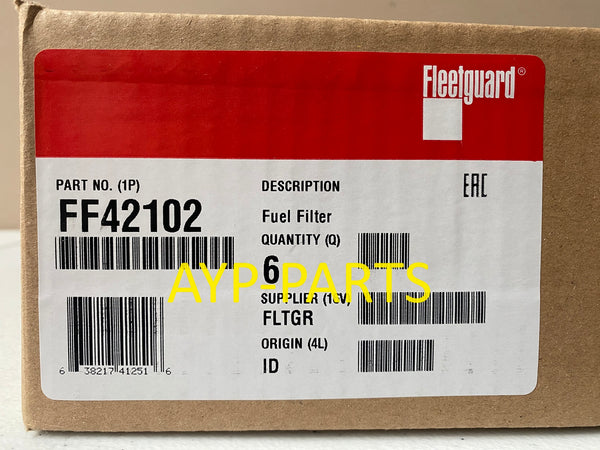 FF42102 (CASE OF 6) FLEETGUARD FUEL FILTER Hino a700 – Auto/Truckparts