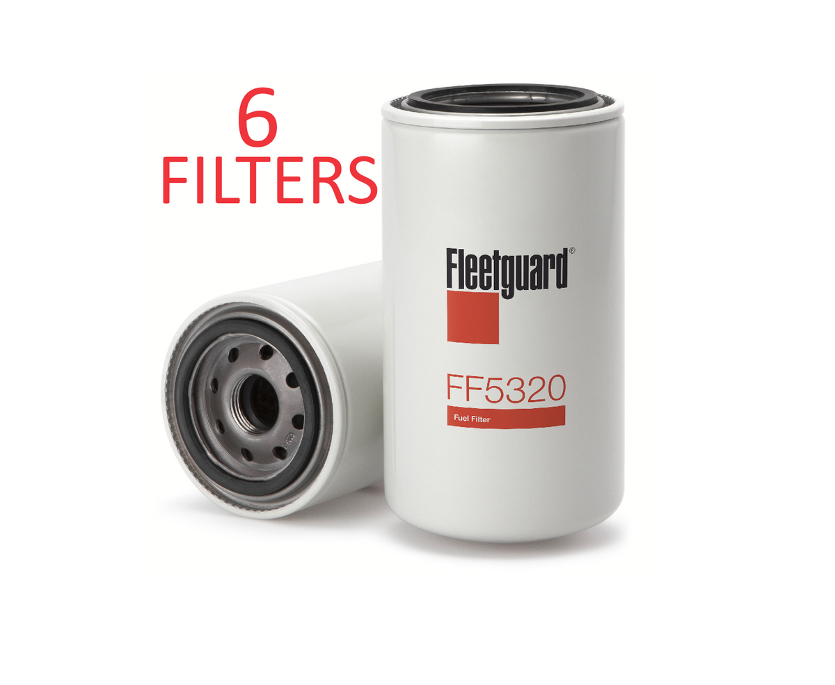 FF5320 (6 PACK) FLEETGUARD FUEL FILTER BF7633 Caterpillar Engines & Eq ...