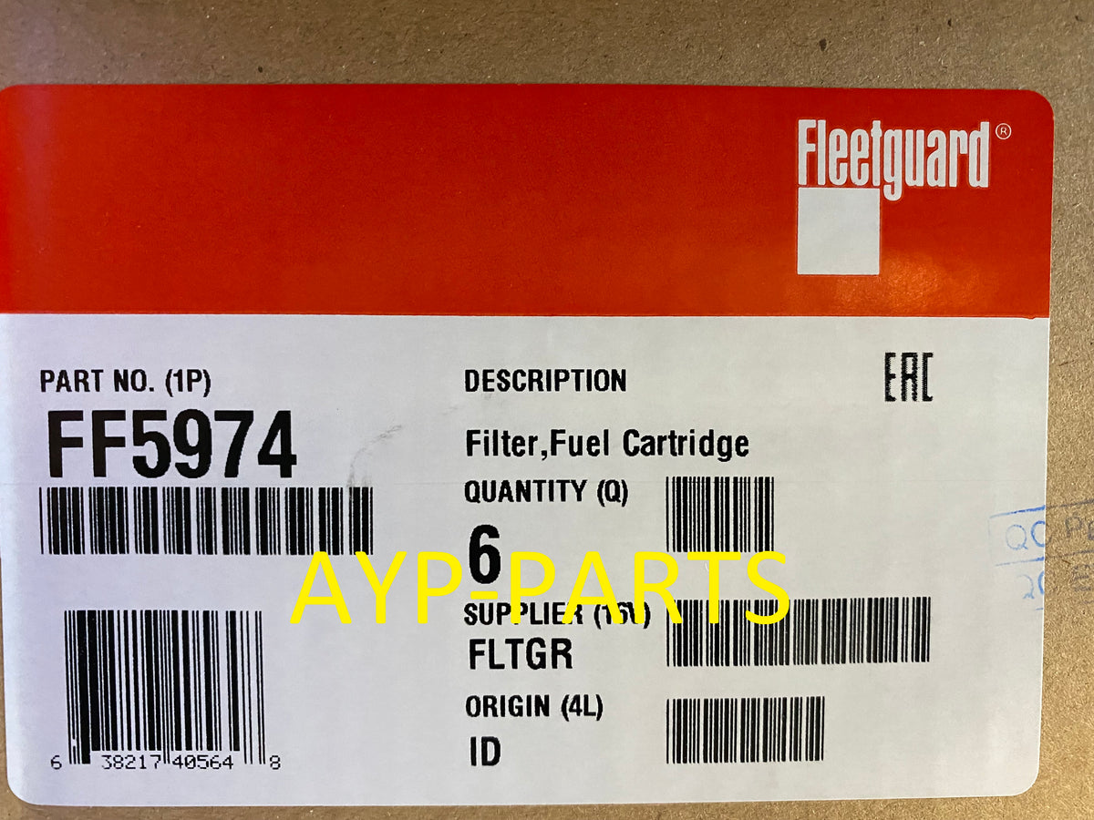 FF5974 (CASE OF 6) FLEETGUARD FUEL FILTER Hino a699 – Auto/Truckparts