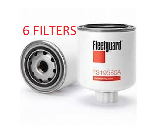 FS19580A (6 PACK) FLEETGUARD FUEL FILTER BF9894 APU ThermoKing Reefer ...