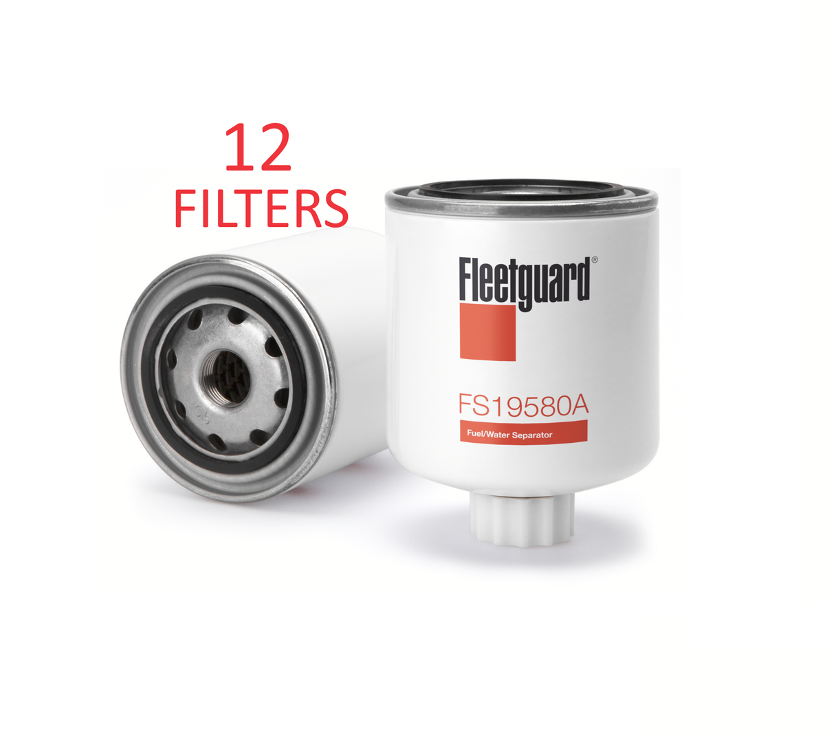 FS19580A (CASE OF 12) FLEETGUARD FUEL FILTER BF9894 APU ThermoKing Ree ...