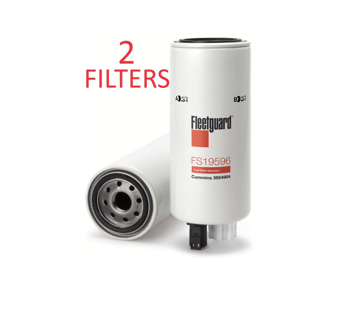 FS19596 (2 PACK) FLEETGUARD FUEL FILTER BF1293-SPS a196 – Auto/Truckparts