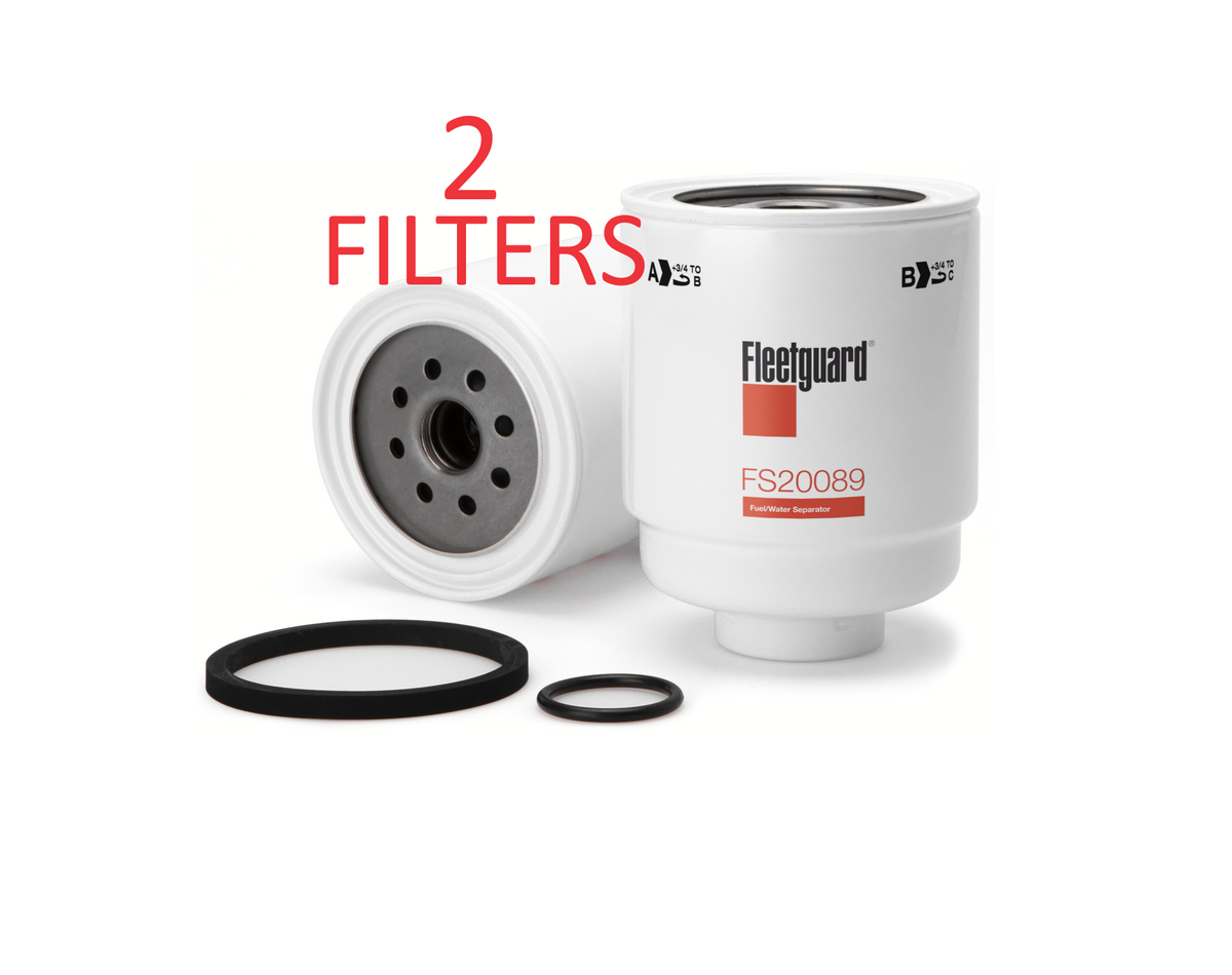 FS20089 (2 PACK) FLEETGUARD FUEL FILTER BF46031 RAM 2500 3500 4500 550 ...