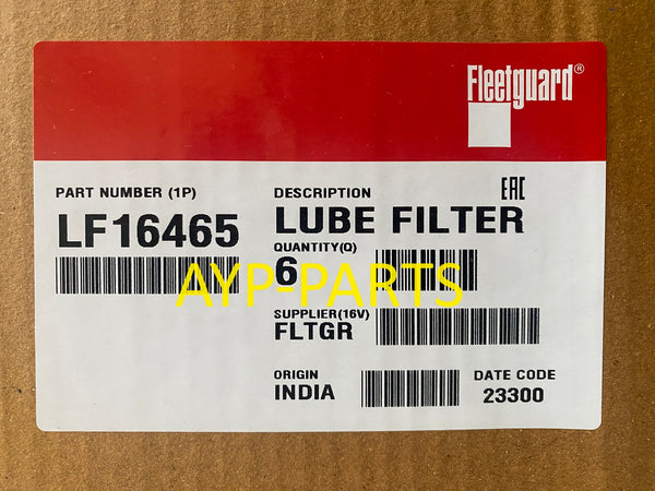 LF16465 (CASE OF 6) FLEETGUARD OIL FILTER B40153 for Mack & Volvo VN V ...