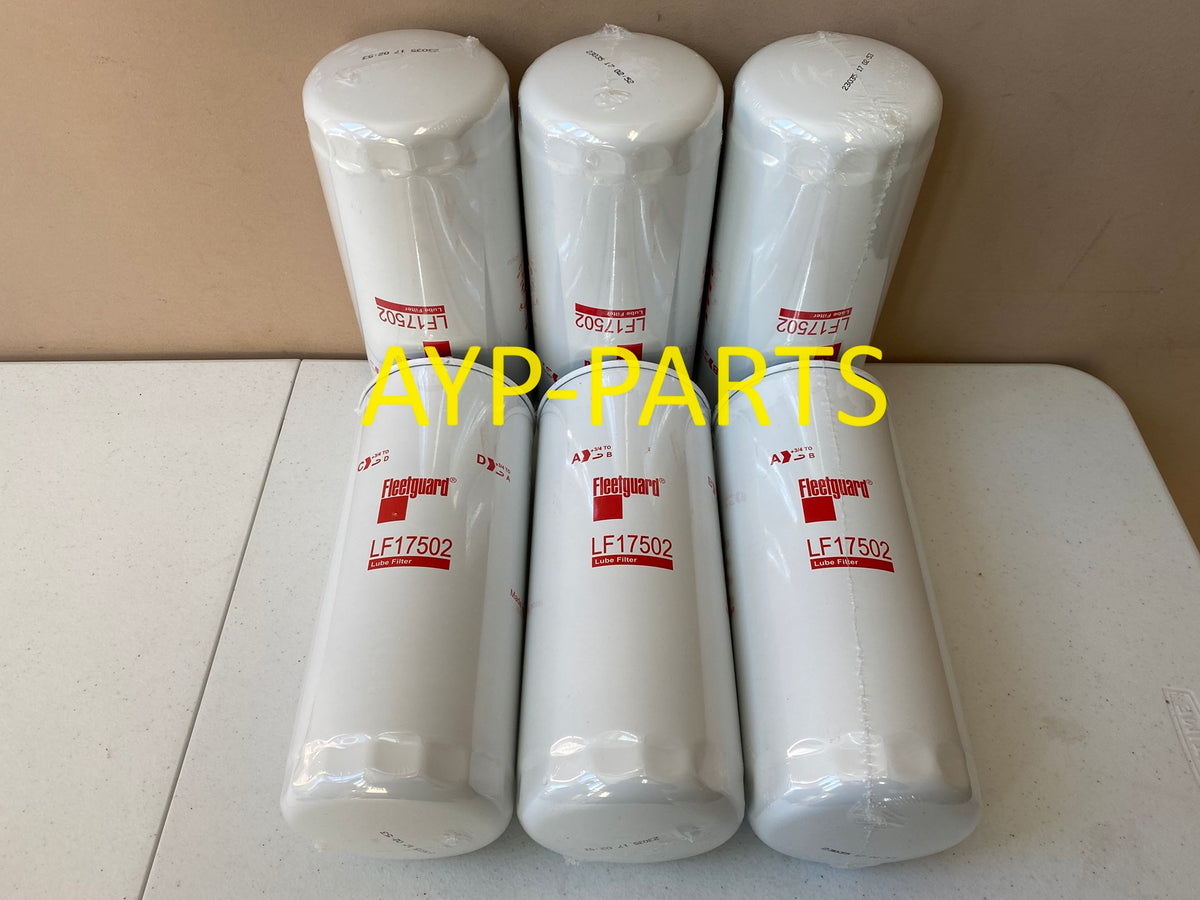 LF17502 (6 PACK) FLEETGUARD OIL FILTER B7409 Mack MP7, MP8, MP10 Engin ...