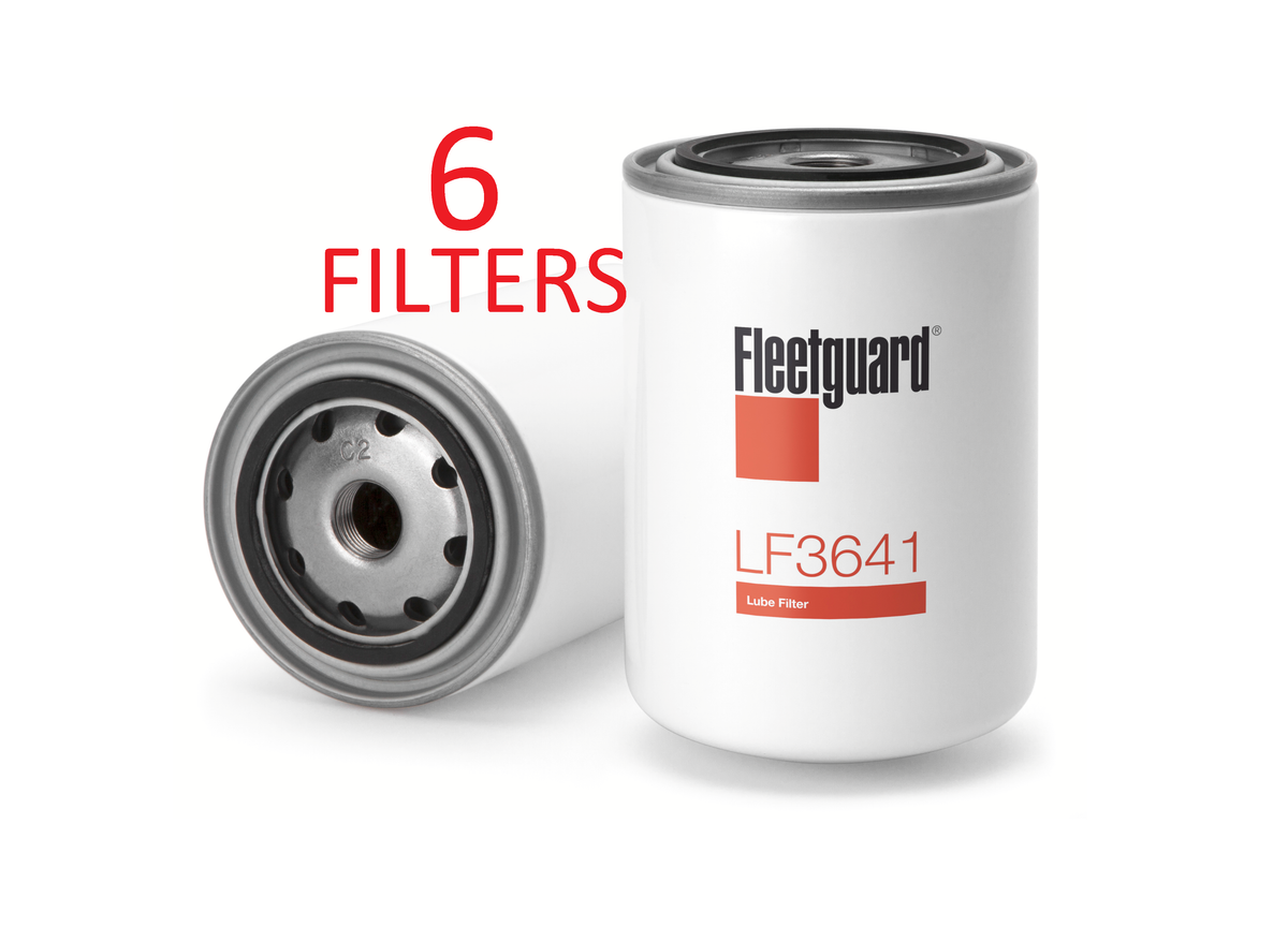 LF3641 (6 PACK) FLEETGUARD OIL FILTER B7025 Case 440 440T Series 3, TK ...