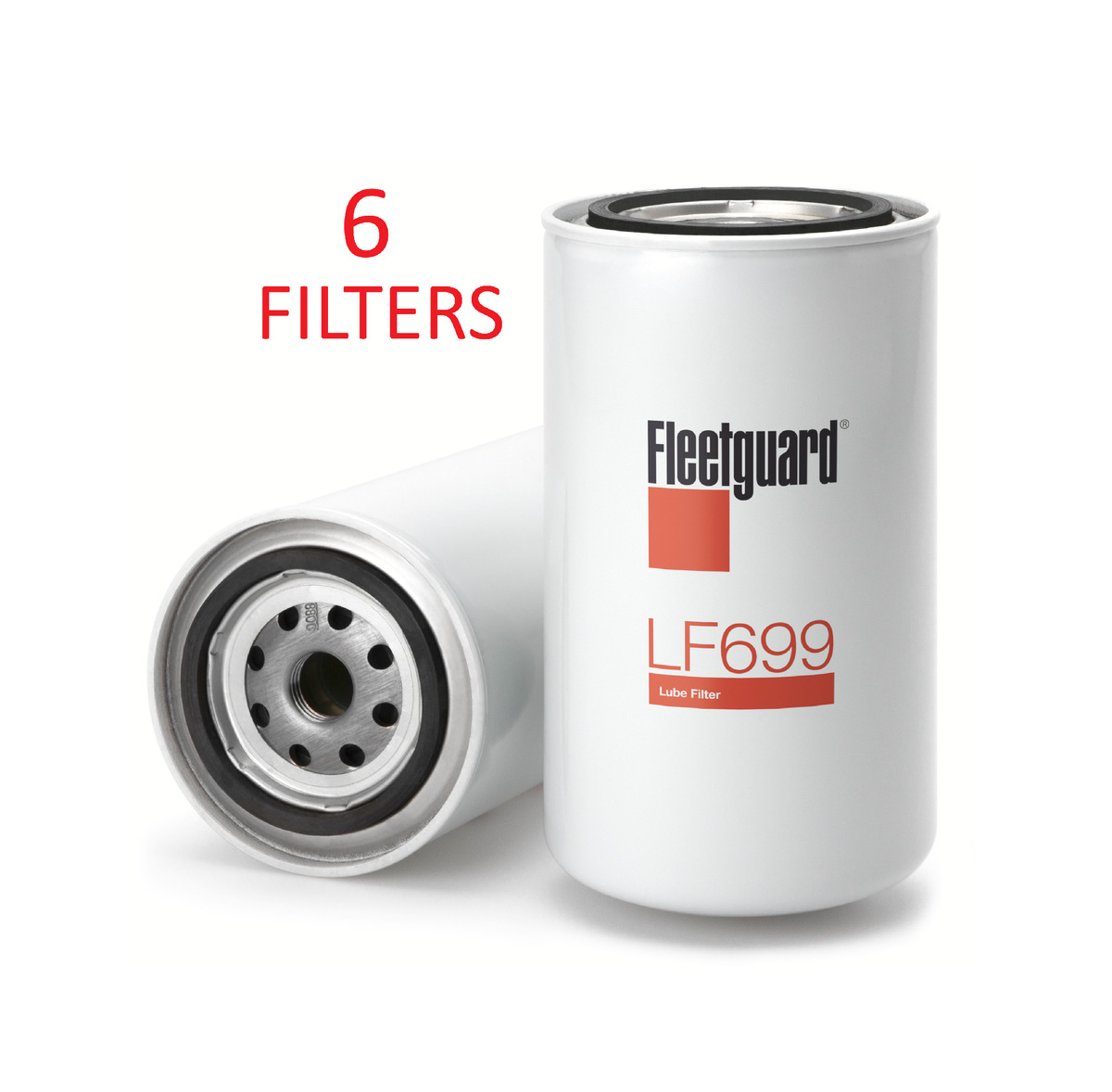 LF699 (6 PACK) FLEETGUARD OIL FILTER BT237 Bobcat Case Caterpillar JCB ...