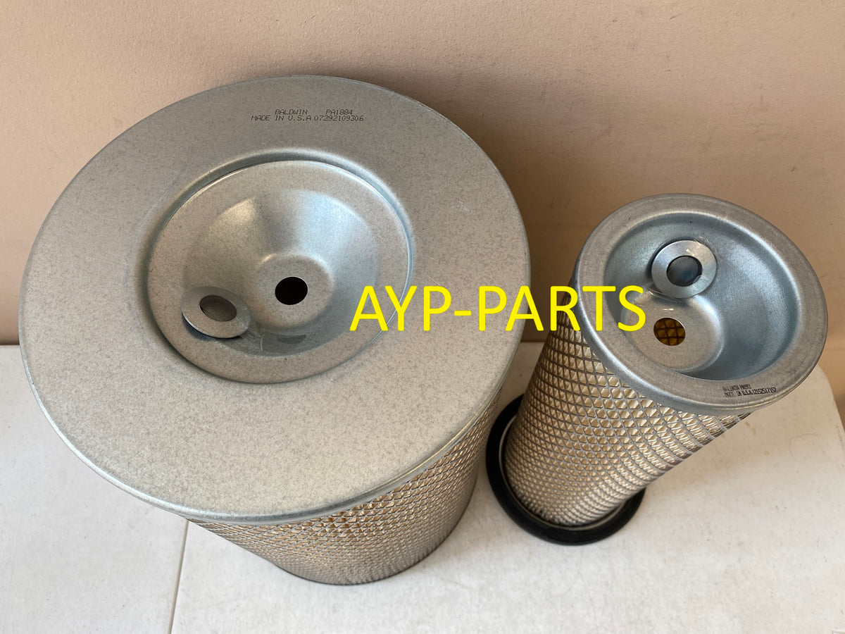 PA1884 OUTER & PA1911 INNER BALDWIN AIR FILTER SET AF418 AF490M a474 ...