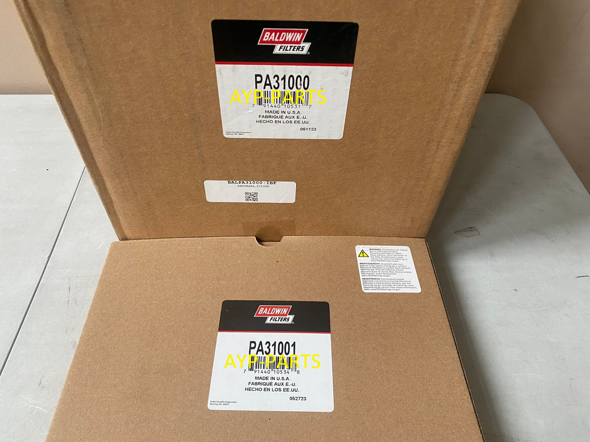 PA31000 & PA31001 BALDWIN AIR FILTER SET AF55015 AF55309 Cummins QSB 6 ...