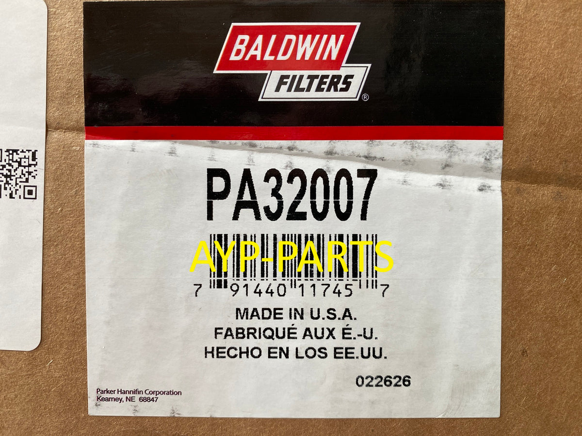 PA32007 BALDWIN AIR FILTER for Kenworth & Peterbilt a627 – Auto/Truckparts