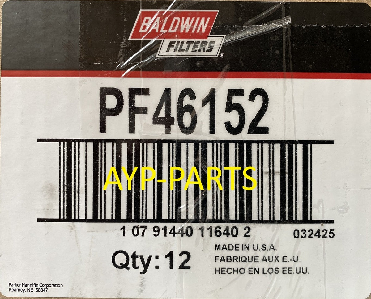 PF46152 (CASE OF 12) BALDWIN FUEL FILTER FS20378 a757 – Auto/Truckparts