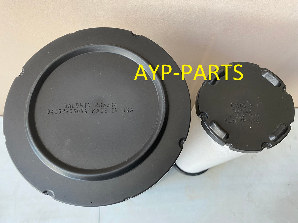RS5334 OUTER & RS5335 INNER BALDWIN AIR FILTER SET AF25957 AF25618 a61 ...