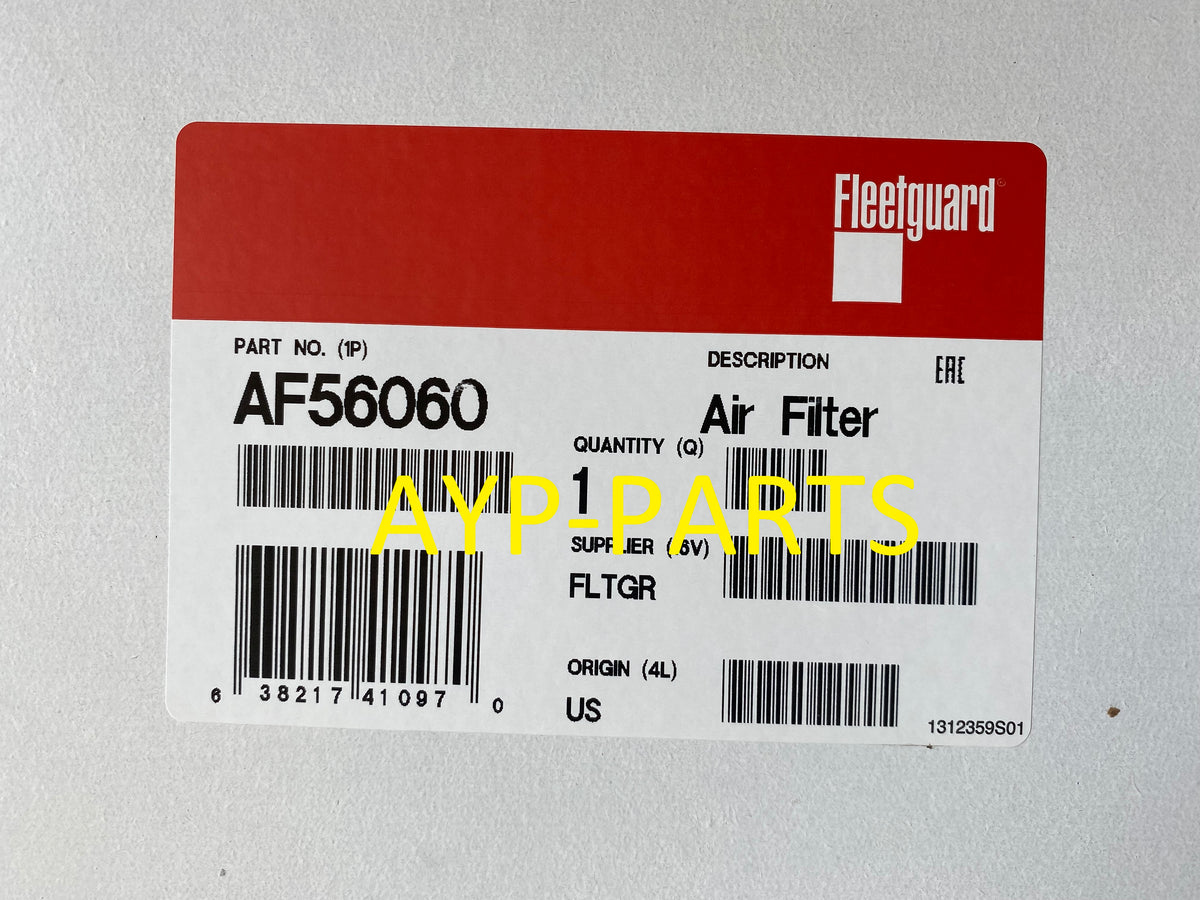 AF56060 (2 CASES OF 3) FLEETGUARD CABIN AIR FILTER PA30325 a453 – Auto ...