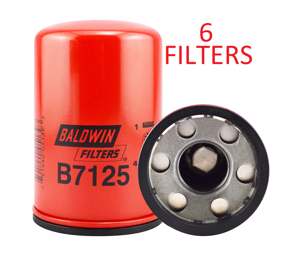 B7125 (6 PACK) BALDWIN OIL FILTER LF3703 John Deere 7400 7410 7600 761 ...