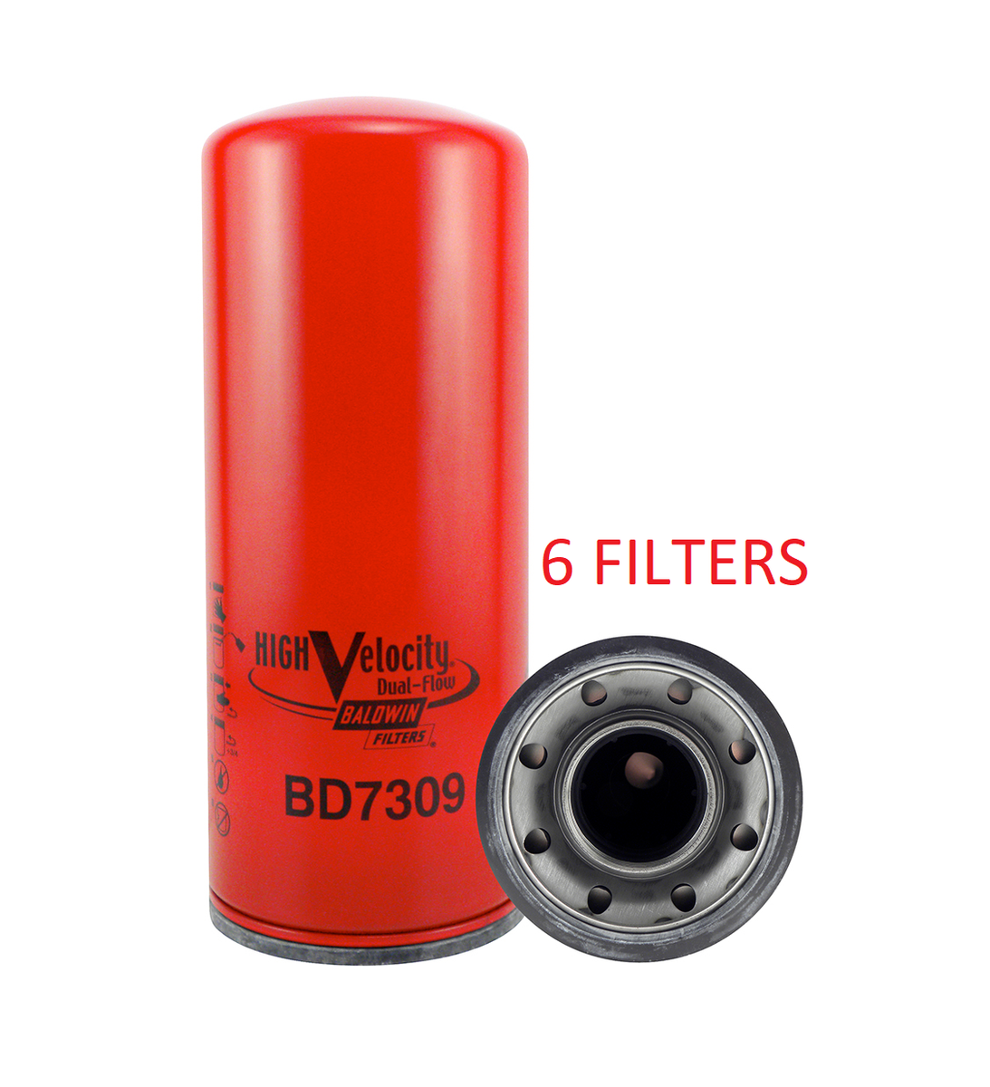 BD7309 (CASE OF 6) BALDWIN OIL FILTER LF9009 Upgrade of BD103 a462 ...
