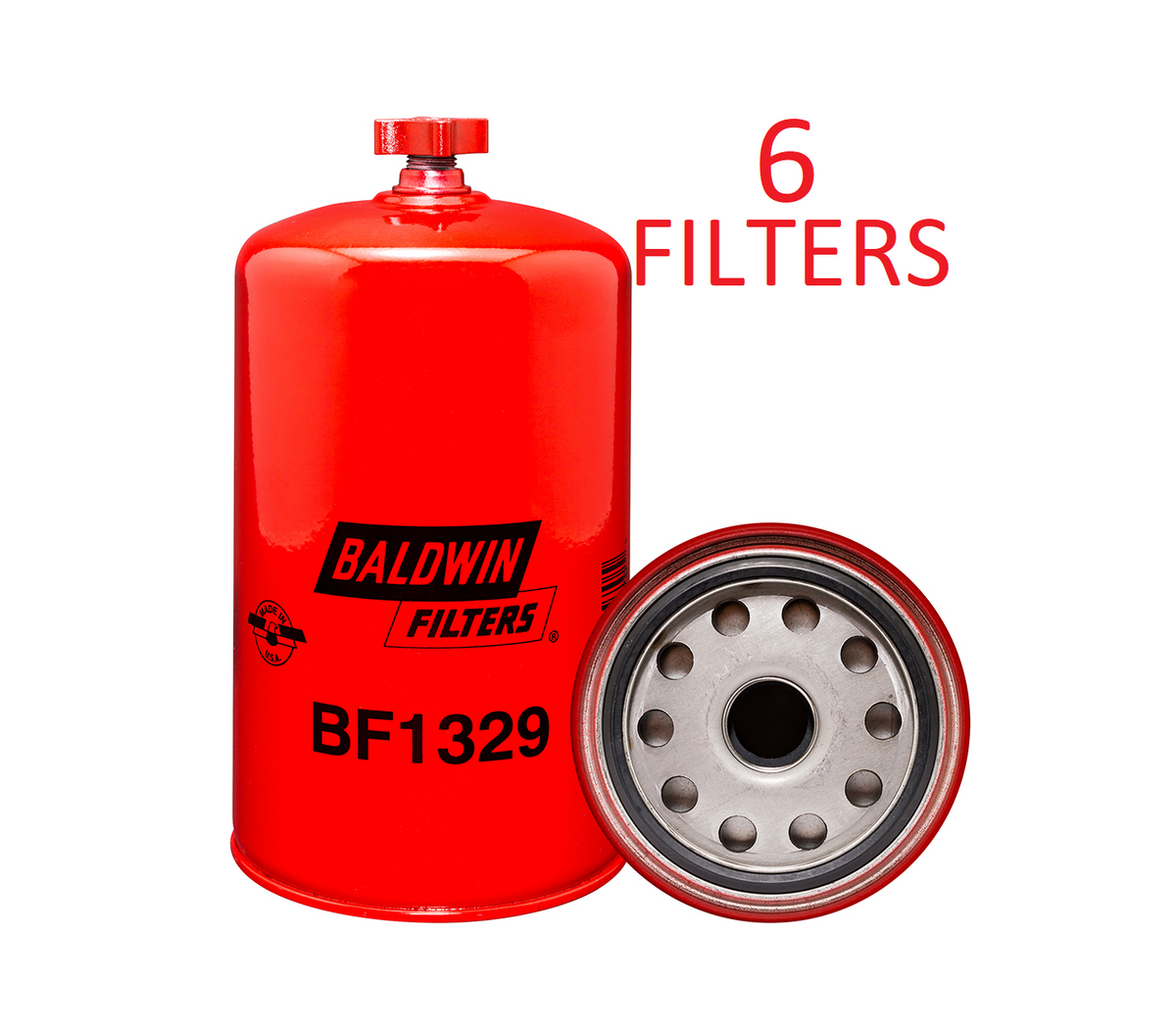 BF1329 (6 PACK) BALDWIN FUEL FILTER FS19932 for International John Dee ...