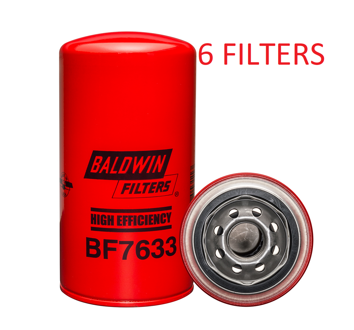 BF7633 (6 PACK) BALDWIN FUEL FILTER FF5320 Caterpillar Engines & Equip ...
