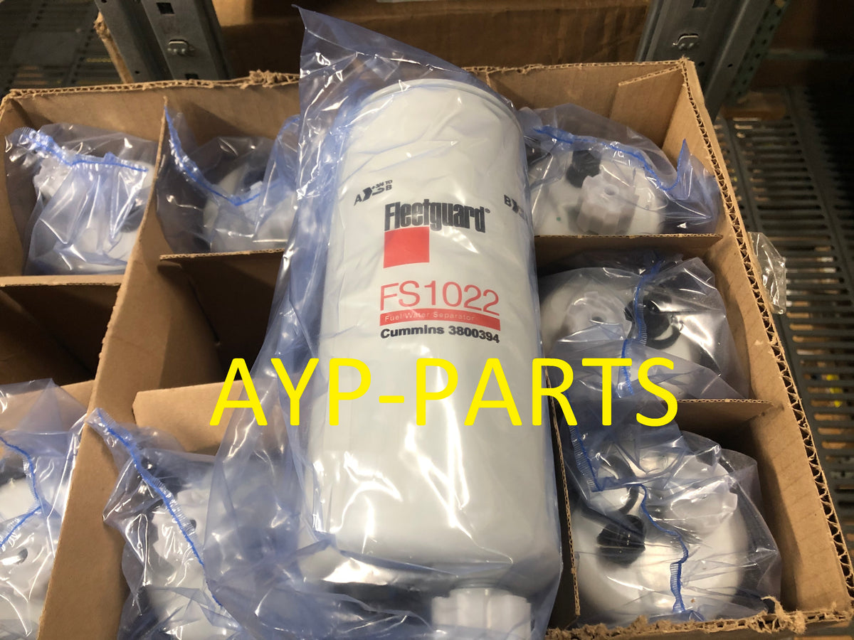 FS1022 (6 PACK) FLEETGUARD FUEL FILTER BF1272-SPS oval sensor port a24 ...