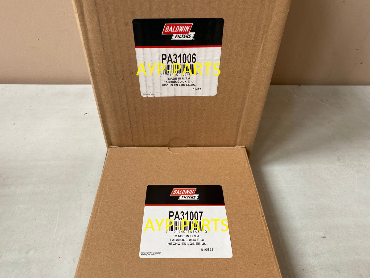 PA31006 & PA31007 BALDWIN AIR FILTER SET AF55021 AF55320 a004 – Auto ...