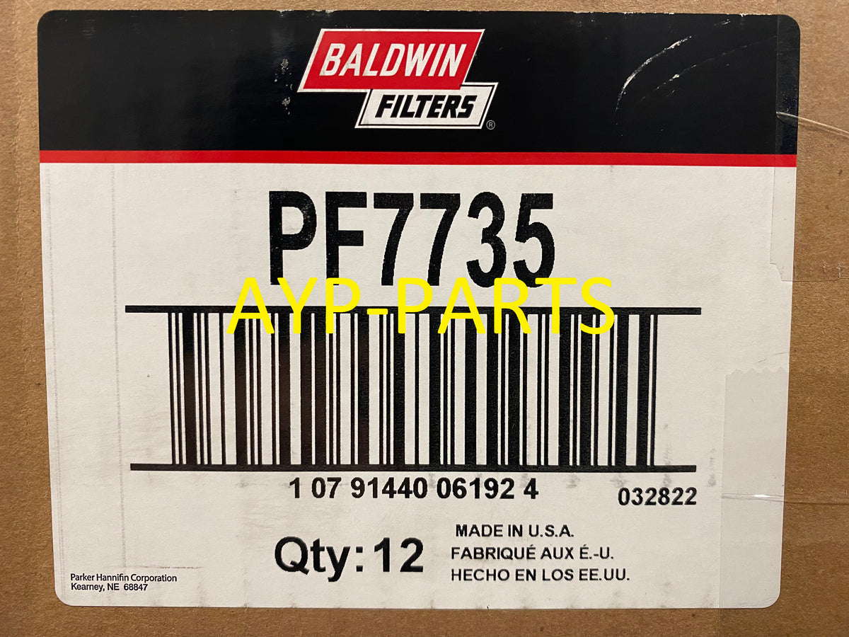 PF7735 (CASE OF 12) BALDWIN FUEL FILTER FF5380 a115 – Auto/Truckparts