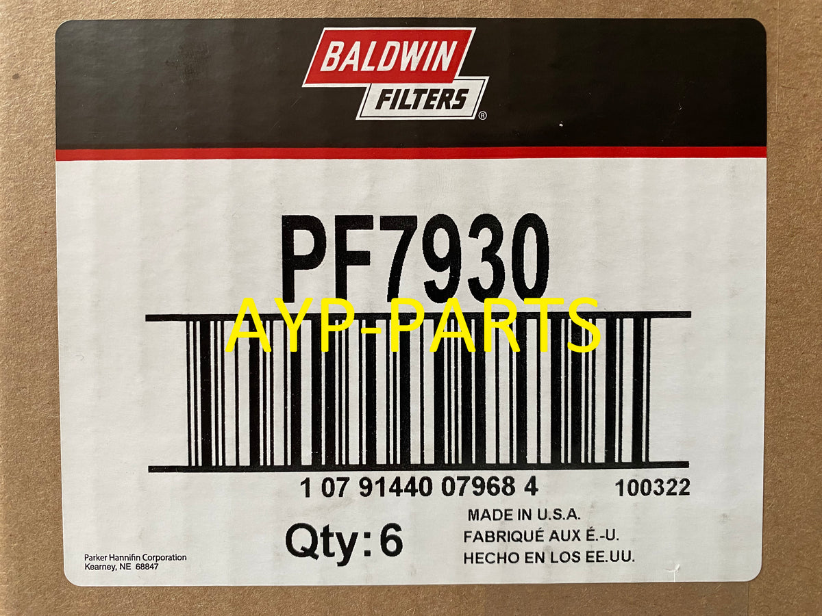 PF7930 (CASE OF 6) BALDWIN FUEL FILTER FS19765 a603 – Auto/Truckparts