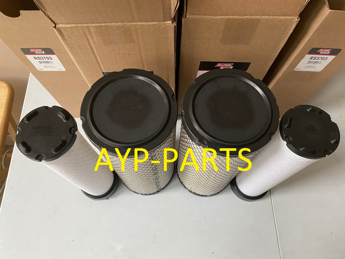 RS3549 OUTER & RS3703 INNER (2 SETS) BALDWIN AIR FILTER SET AF25308 AF ...